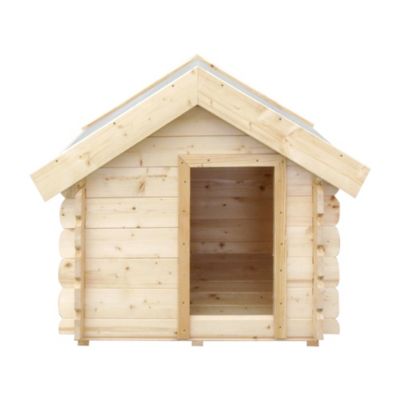 Niche pour Chien Exterieur en Bois - 76 x 99 x H80 cm - M401-1 - Timbela