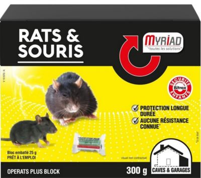 Operats block rats et souris MYRIAD 250g | Castorama