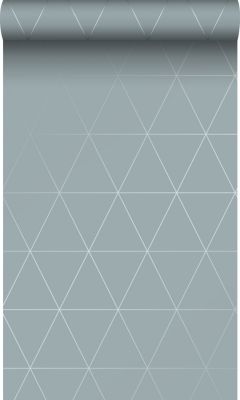 Origin Wallcoverings papier peint triangles graphiques bleu gris - 53 ...