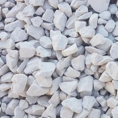 PACK +/- 1,5T - 20M² (2 X 750Kg) Gravillon Calcaire SUPER Blanc 6/14 mm ...