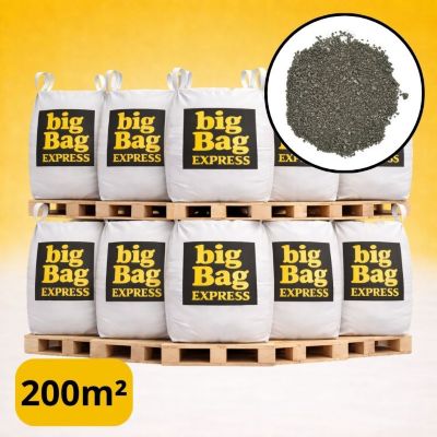 PACK 10 X BIG BAG de +/- 1,5T - 200M² Sable Lavé Gris 0/4 mm ...