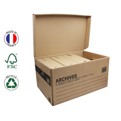 Pack and Move - Lot de 8 boites archives Taille L - 54 x 36 x 28 cm ...