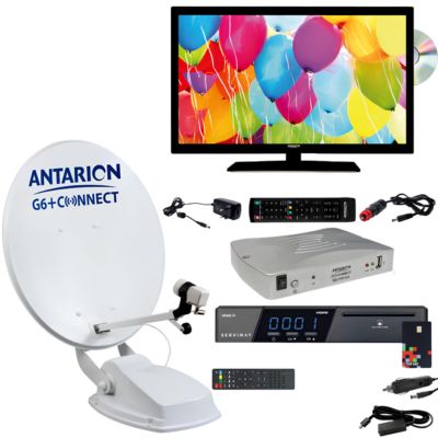 Pack Antenne Satellite Automatique 65cm + Téléviseur 22" DVD intégré ...