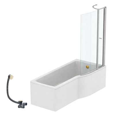 Pack baignoire bain douche 170 x 80 cm droite IDEAL STANDARD Connect ...