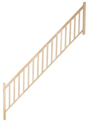 Pack balustrade FORTIA verticale naturel H.107,5 cm