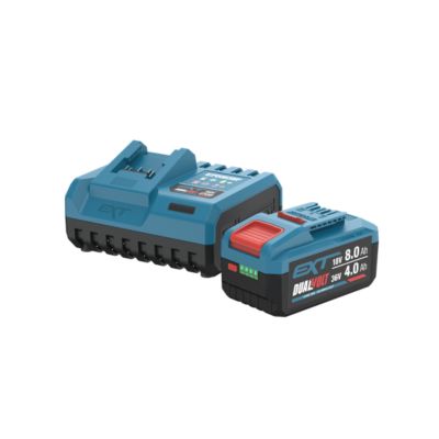 Pack batterie Erbauer EXT bitension 18/36V 8/4Ah + chargeur rapide 12A ...