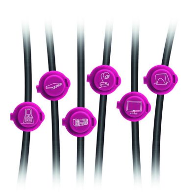 Pack de 12 clips d'identification des câbles Otio. | Castorama