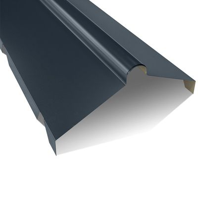 Pack de 2 Demi-faîtière à boudin crantée 2100 mm AXEL Gris Anthracite ...