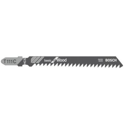 Pack de 5 lames de scie sauteuse bois T 111 C HCS - BOSCH - 2608630033
