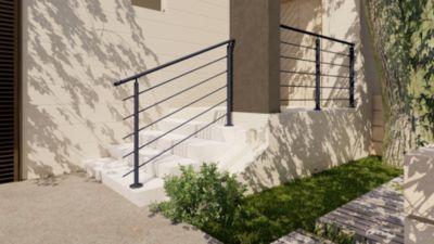 Pack garde-corps : prêt à poser à plat Prestio ral 7016 Kordo | Castorama