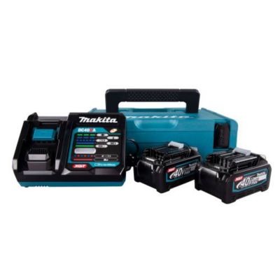 Pack Énergie Makita Max XGT 40 V - 2 batteries 4,0 Ah + chargeur rapide ...