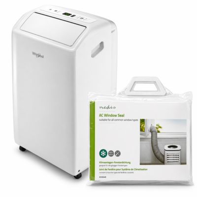 PACK PACF29COW Climatiseur mobile silencieux 30m2 + Kit Fenêtre WHIRLPOOL
