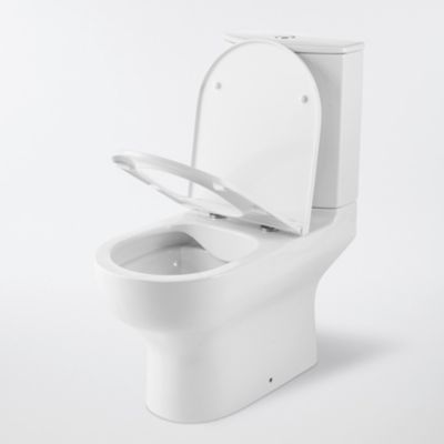Pack WC à poser adosser au mur sans bride double sortie horizontale et verticale GoodHome Cavally