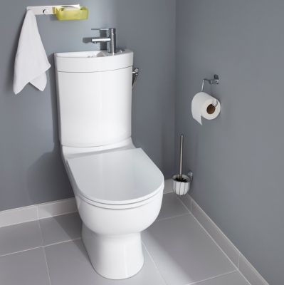 Pack WC à poser + lave-mains sans bride sortie horizontale GoodHome Cavally