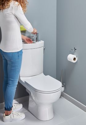 Pack WC à poser + lave-mains sans bride sortie horizontale GoodHome Cavally