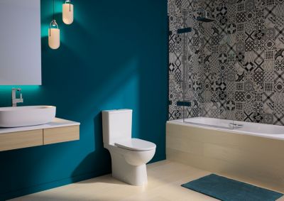 Pack WC à poser sans bride avec abattant à frein de fermeture, Geberit G-300