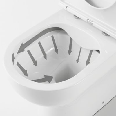 Pack WC à poser sans bride avec sortie horizontale GoodHome Cavally