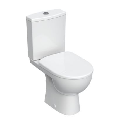 Pack WC à poser sans bride blanc Simiane Perline | Castorama