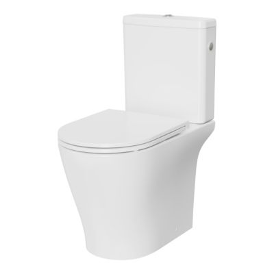 Pack WC à poser sans bride sortie horizontale ou verticale blanc Nanki