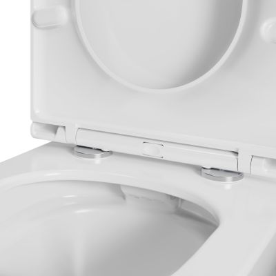 Pack WC à poser sans bride sortie horizontale ou verticale blanc Nanki