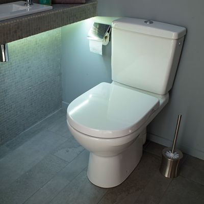 Pack WC à poser sans bride sortie horizontale Villeroy & Boch Direct Flush NF | Castorama