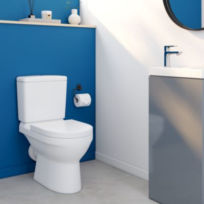 Pack WC à poser sans bride sortie horizontale Villeroy & Boch Direct Flush NF