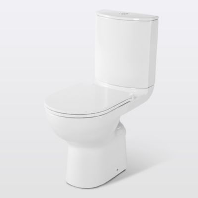 Pack WC à poser surélevé sans bride avec sortie horizontale GoodHome Cavally