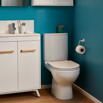 Pack WC à poser sans bride avec sortie verticale GoodHome Cavally | Castorama