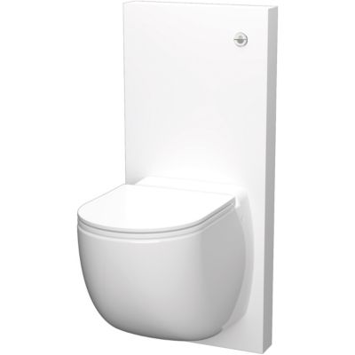 Pack WC suspendu broyeur blanc avec bâti et pompe de relevage intégrée ...