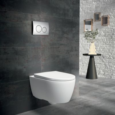 Pack WC suspendu sans bride, Geberit G-600 Pure Mat | Castorama