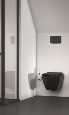 Pack WC suspendu sans bride noir Ideal Standard IdealMood