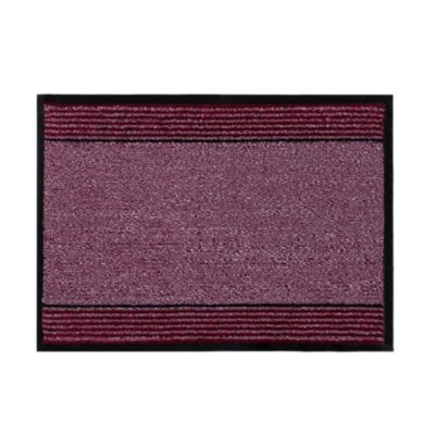 Paillasson coco Hello rose et noir L.60 x l.40 cm | Castorama