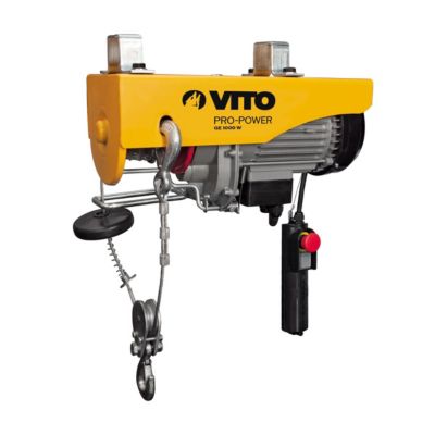 Palan électrique 1000W 250/500 kg 12 mètres max de levage VITO | Castorama