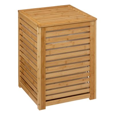 Panier à linge en bambou 65L l.40 x H.58 x P.40 cm, 5Five Simply Smart ...