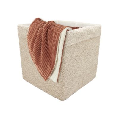 Panier de rangement carré beige Mixxit Box & Beyond