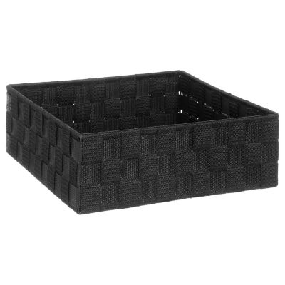 Paniers de rangement noir Five Simply Smart Lise lot de 4