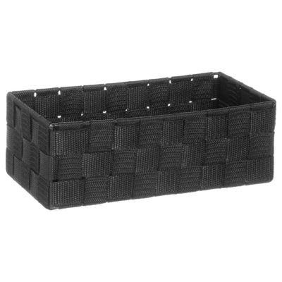 Paniers de rangement noir Five Simply Smart Lise lot de 4