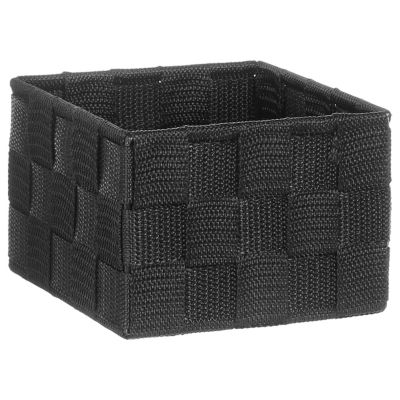 Paniers de rangement noir Five Simply Smart Lise lot de 4