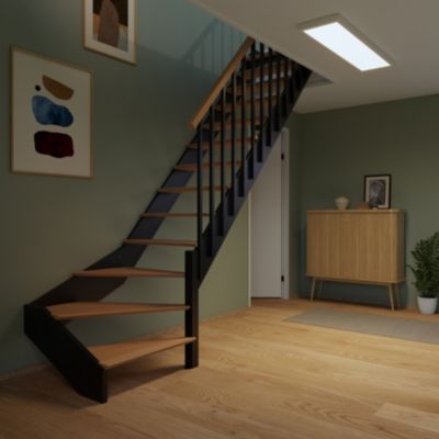 Panneau à LED connecté Myko blanc lumière blanche réglable 4600lm L.120 ...