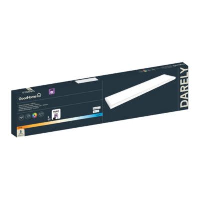 Panneau à LED connecté Myko blanc lumière blanche réglable 4600lm L.120 ...