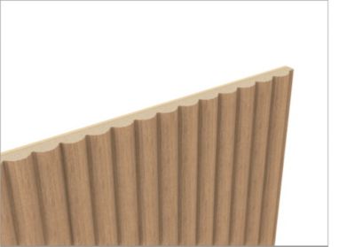 Panneau Décoratif Fraisé Caiman Effet Chêne L 280x L 60cm Ep 1 5cm