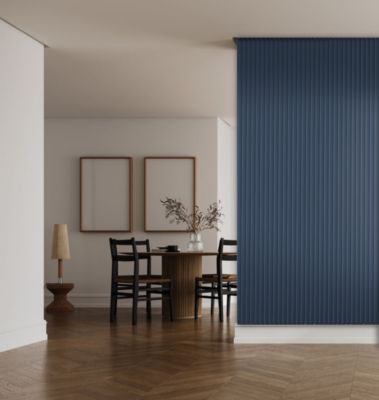 Panneau décoratif fraisé Serval bleu L.280x l.60cm Ep. 1,5cm