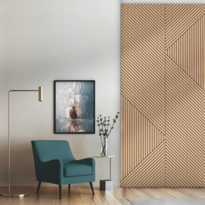Panneau décoratif Odin en MDF(m) décor chêne Saragosse L. 260 x l. 60 ...