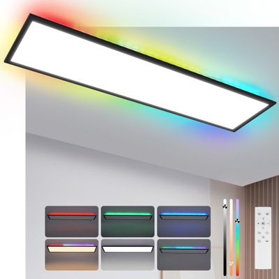 Panneau LED de plafond NETTLIFE 100x25cm. Rétroéclairage RVB à ...