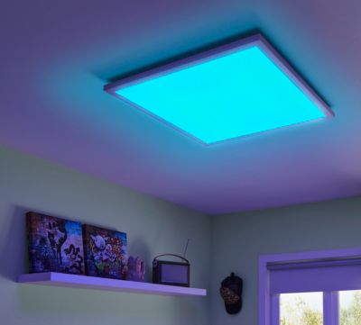 Panneau lumineux LED intégrée variation de blancs et de couleurs IP20 ...