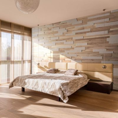 Panneau Mural 3D Chêne Massif OZO Oyster + Feutre Acoustique - 4/7/9mm ...