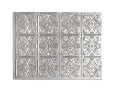 Panneau mural PVC 3D Empire argent 47 x 61,7 cm