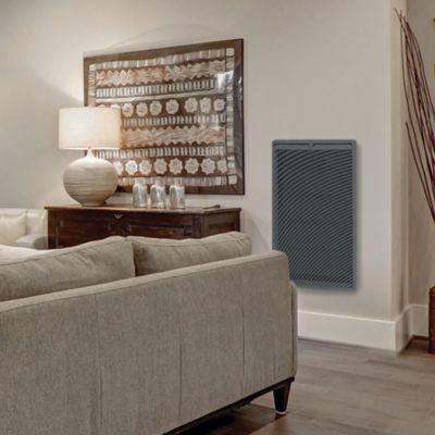 Panneau rayonnant Kiruna 1500W vertical gris | Castorama