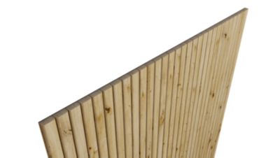 Panneau tasseau flexible MDF Ella effet chêne clair 90X40 cm