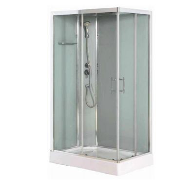 Panneau + toit cabine de douche gris Cooke & Lewis Dive Easy 120 cm